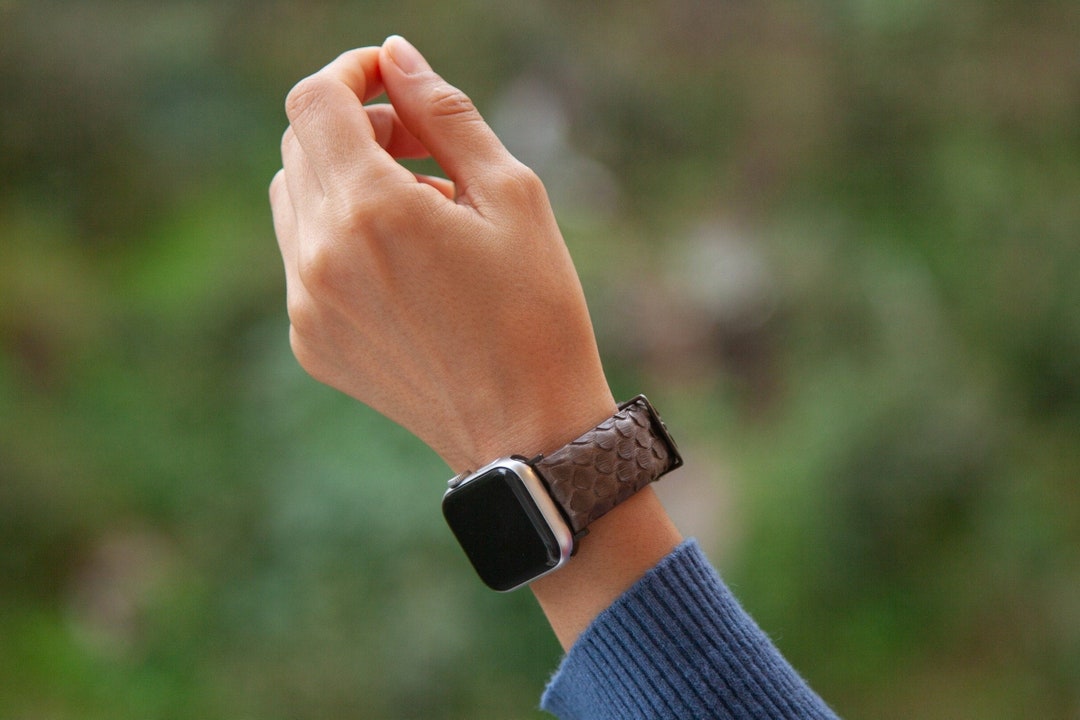 Genuine Python Leather Apple Watch Band: Luxury Strap, Women & Men - Etsy