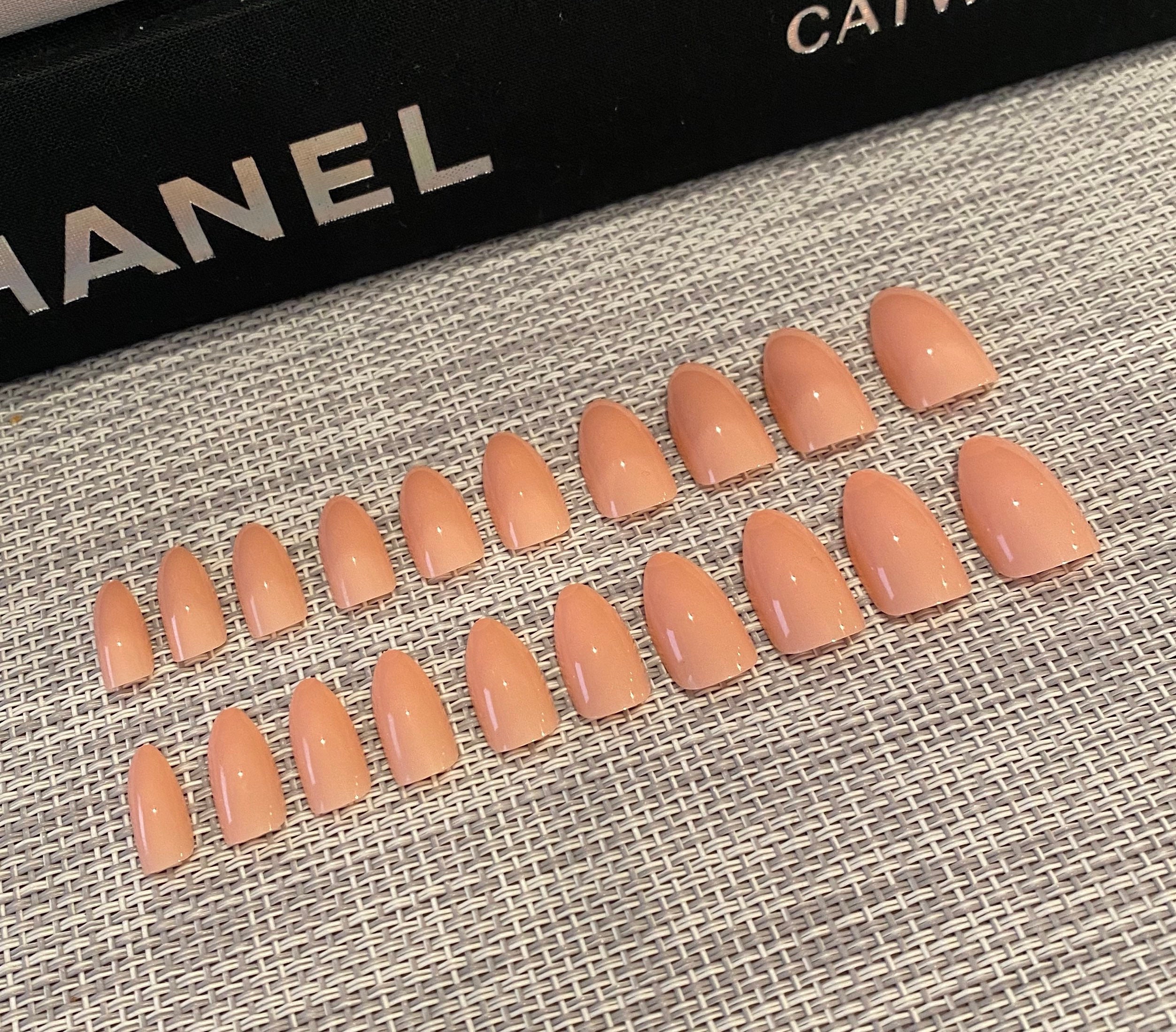 Almond Nails / Press On Nails / Nail Designs / Fake Nails / | Etsy