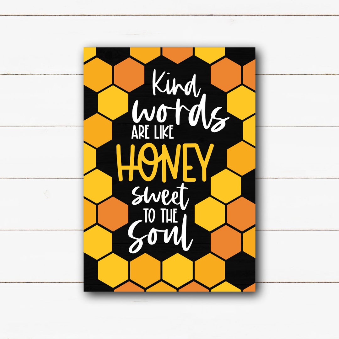 Kind Words Sign Svg - Etsy