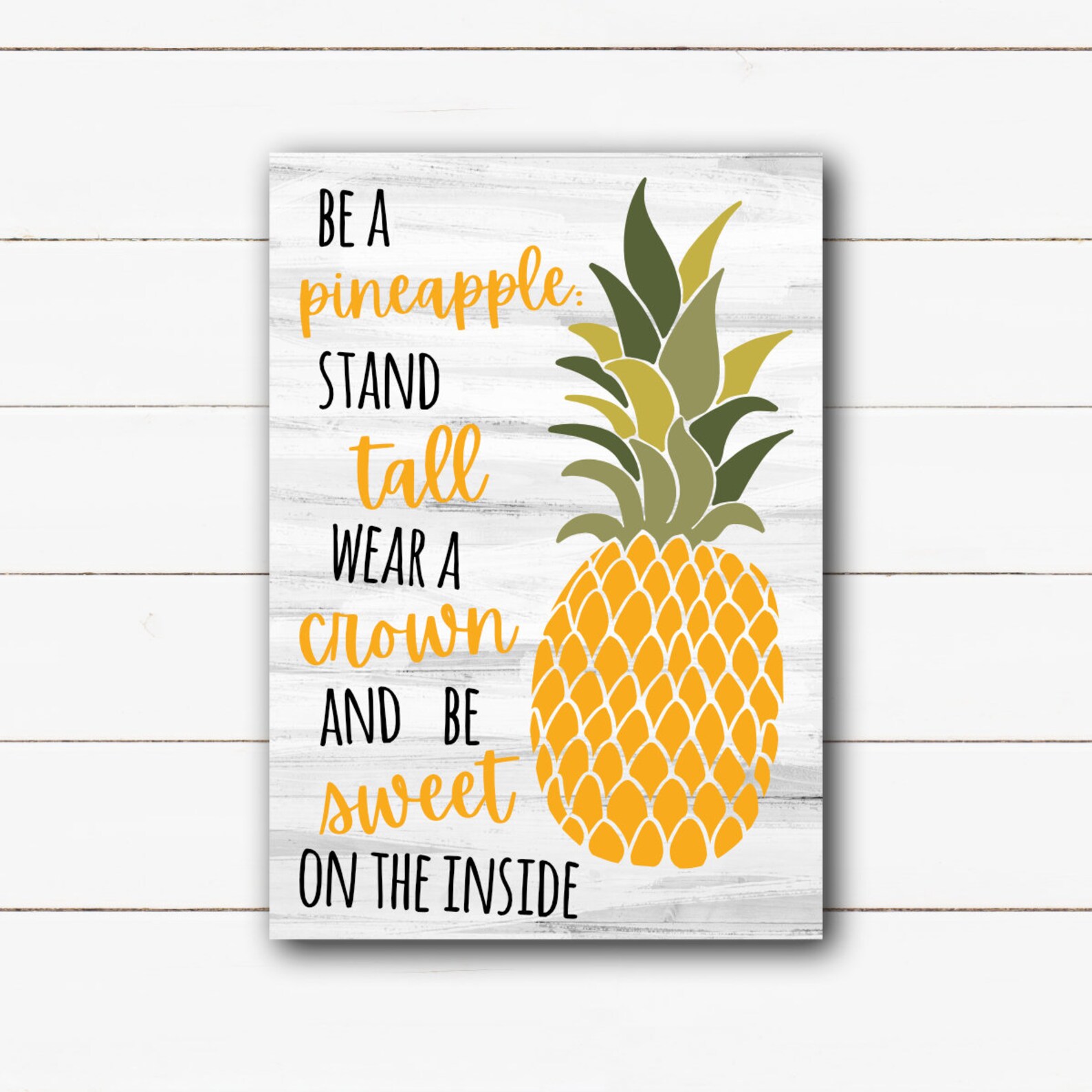 Pineapple Sign Svg Laser and Stencil - Etsy
