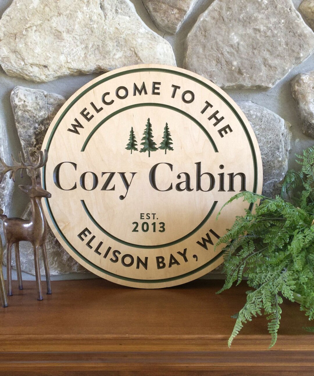 Cozy Cabin Custom Home Sign - Etsy