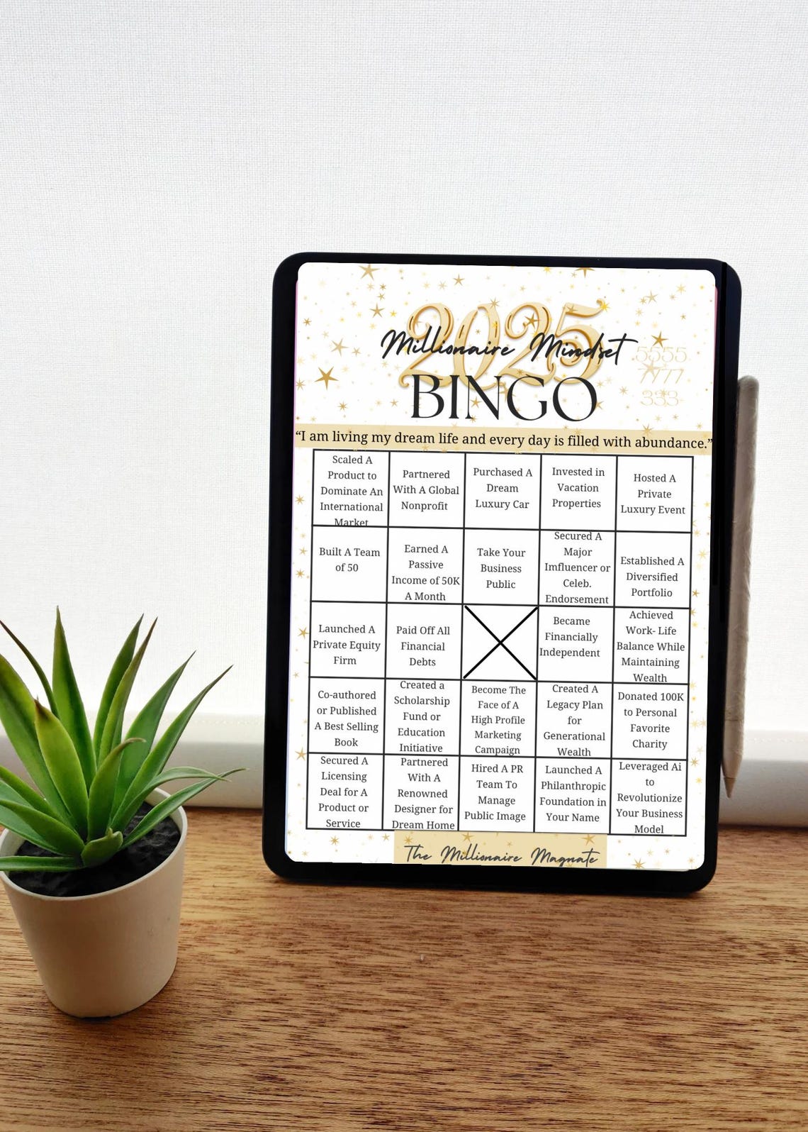 2025 Digital Vision Board Bingo Cards Bundle | 5 Cards for All Income ...