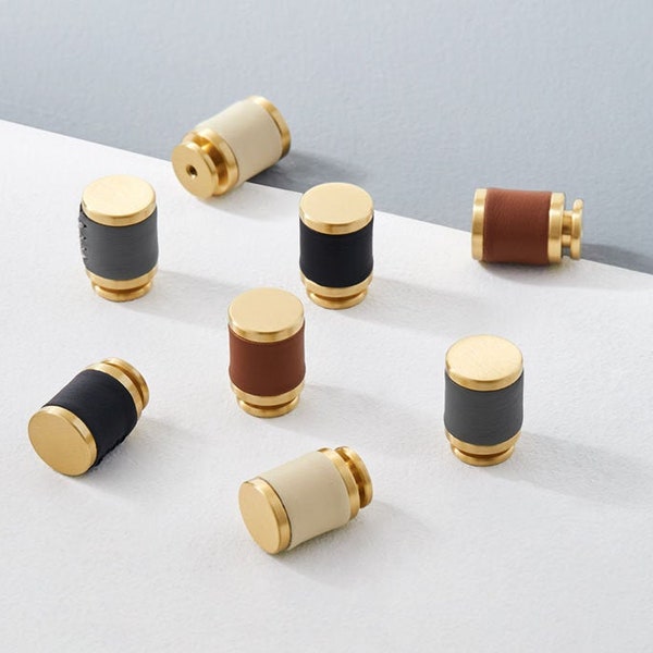 Leather Knobs - Etsy