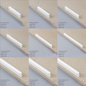 Modern Minimalist White Cabinet Drawer Handle,cabinets Pulls, Custom ...
