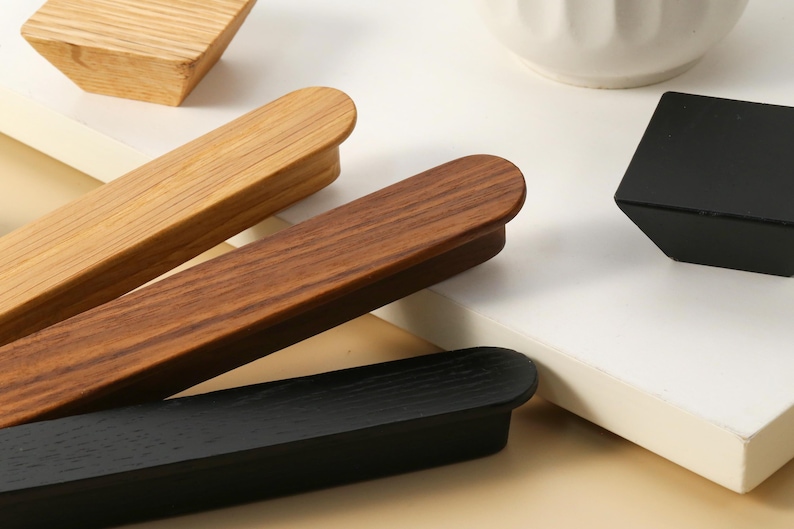 Wooden Drawer Handles Knobs,solid Wood Dresser Pulls,custom Engraved ...