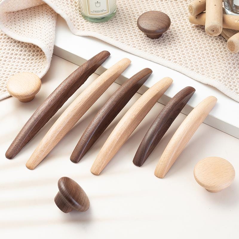 Wood Cabinet Pulls - Etsy