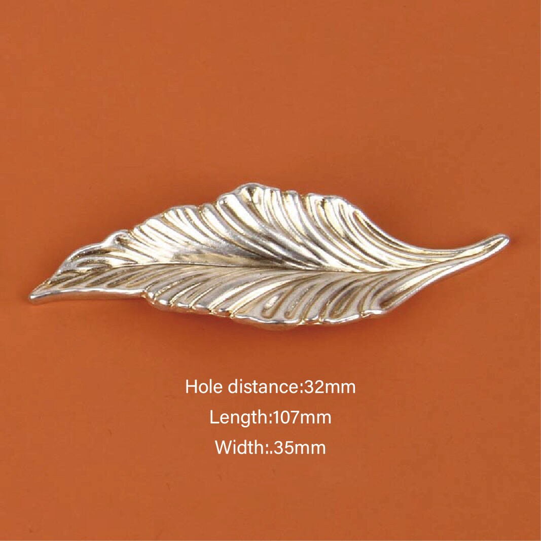 Leaf Drawer Pulls Leaf Silver Antique Knobs Drawer Pulls - Etsy