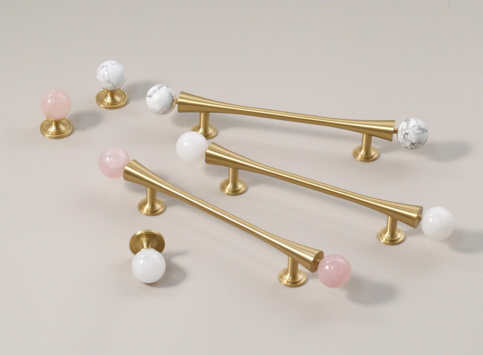 Crystal Brass Round Ball Knobs,luxury Cabinet Drawer Pull,custom ...