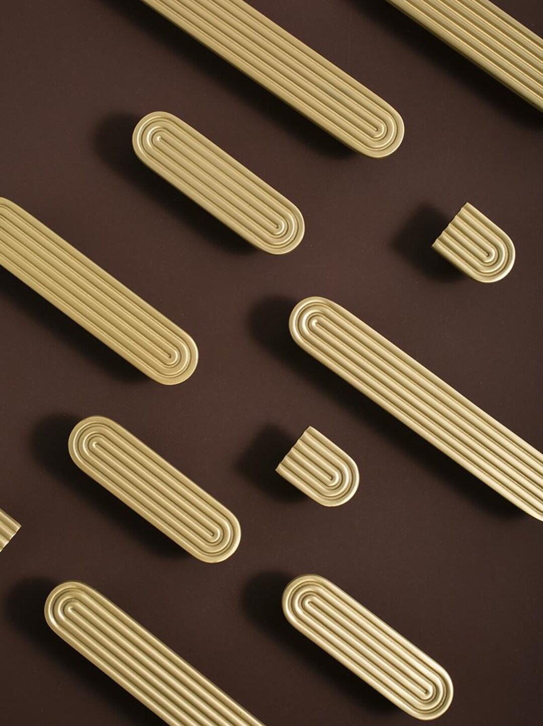 Arch Solid Brass Knobs and Pulls,wardrobe Drawer Cabinet Knobs Handles ...