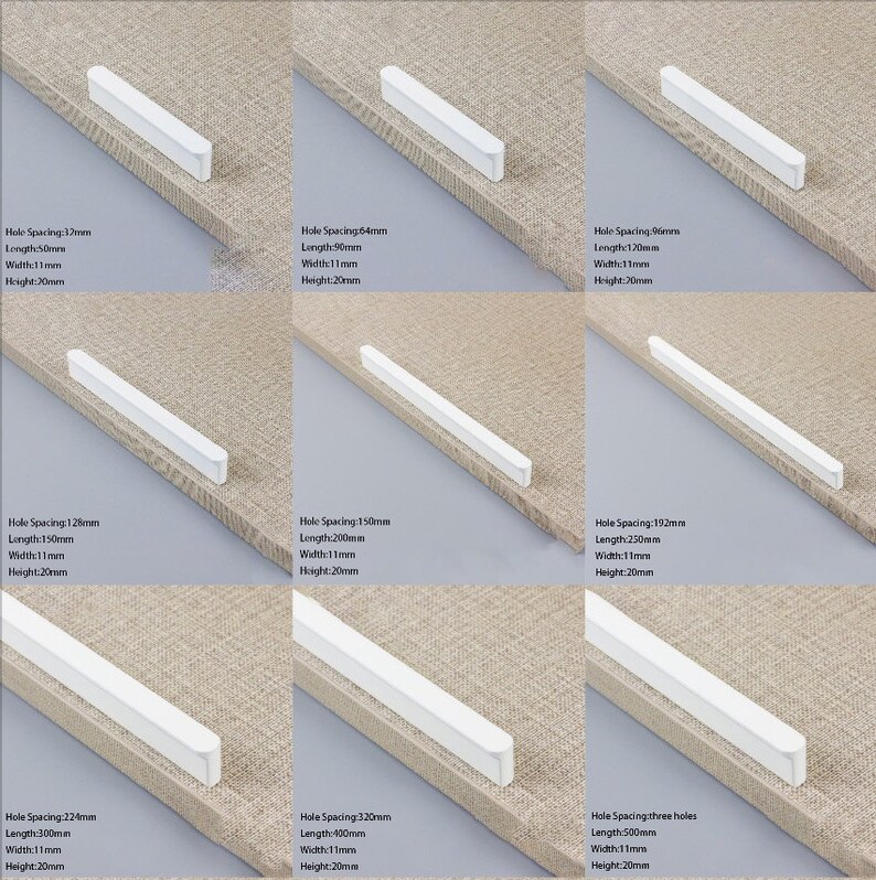 Modern Minimalist White Cabinet Drawer Handlecabinets Pulls - Etsy