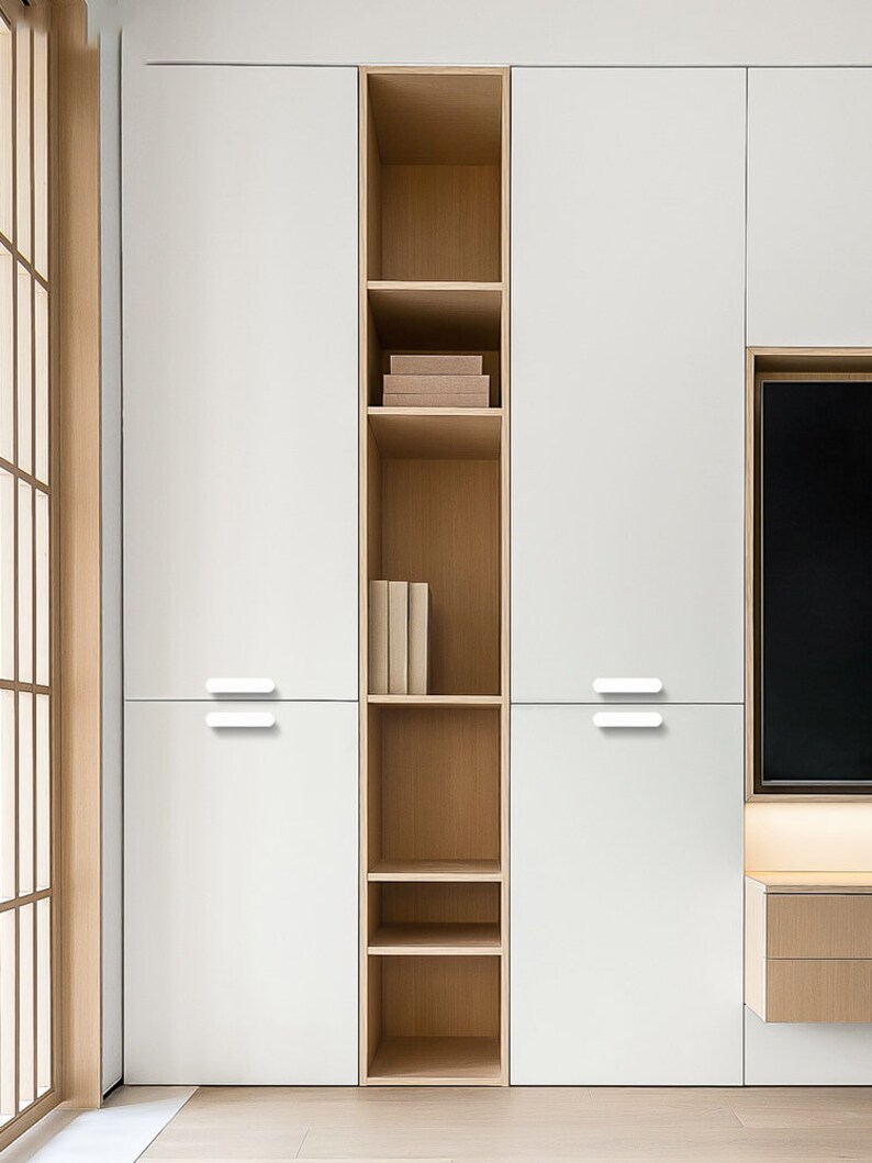 Dumb White Modern Minimalist Cabinet Drawer Handlecabinets - Etsy