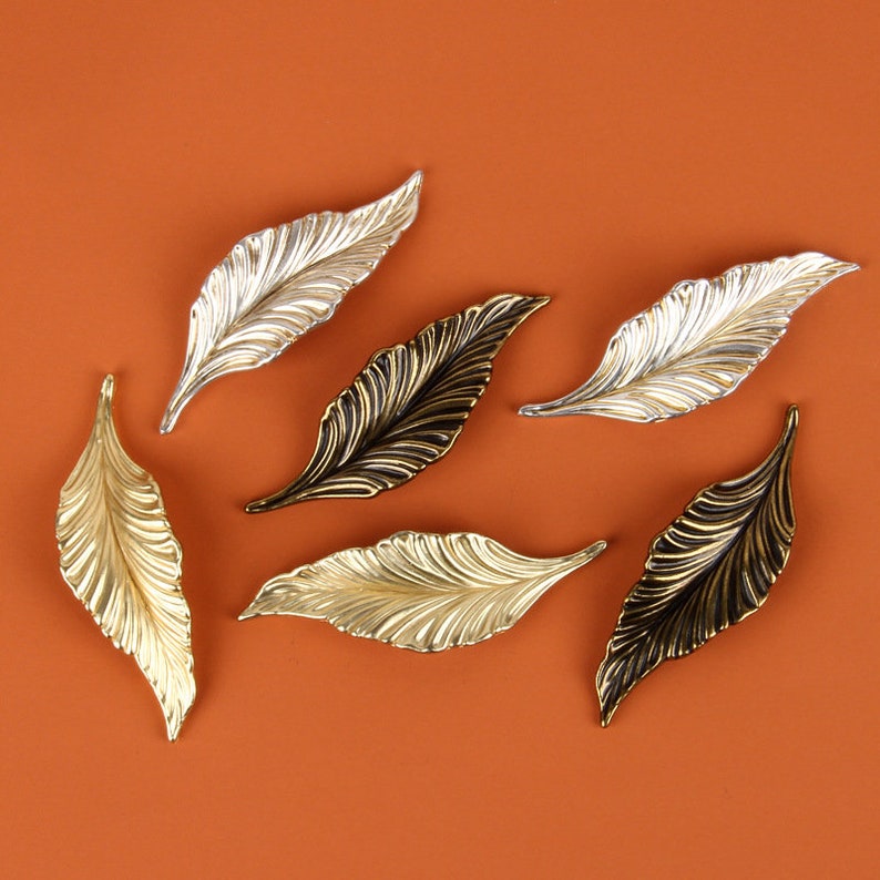 Leaf Drawer Pulls Leaf Silver Antique Knobs Drawer Pulls - Etsy