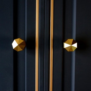 Brass Multilateral Triangle Knobs Triangle Drawer Pulls - Etsy