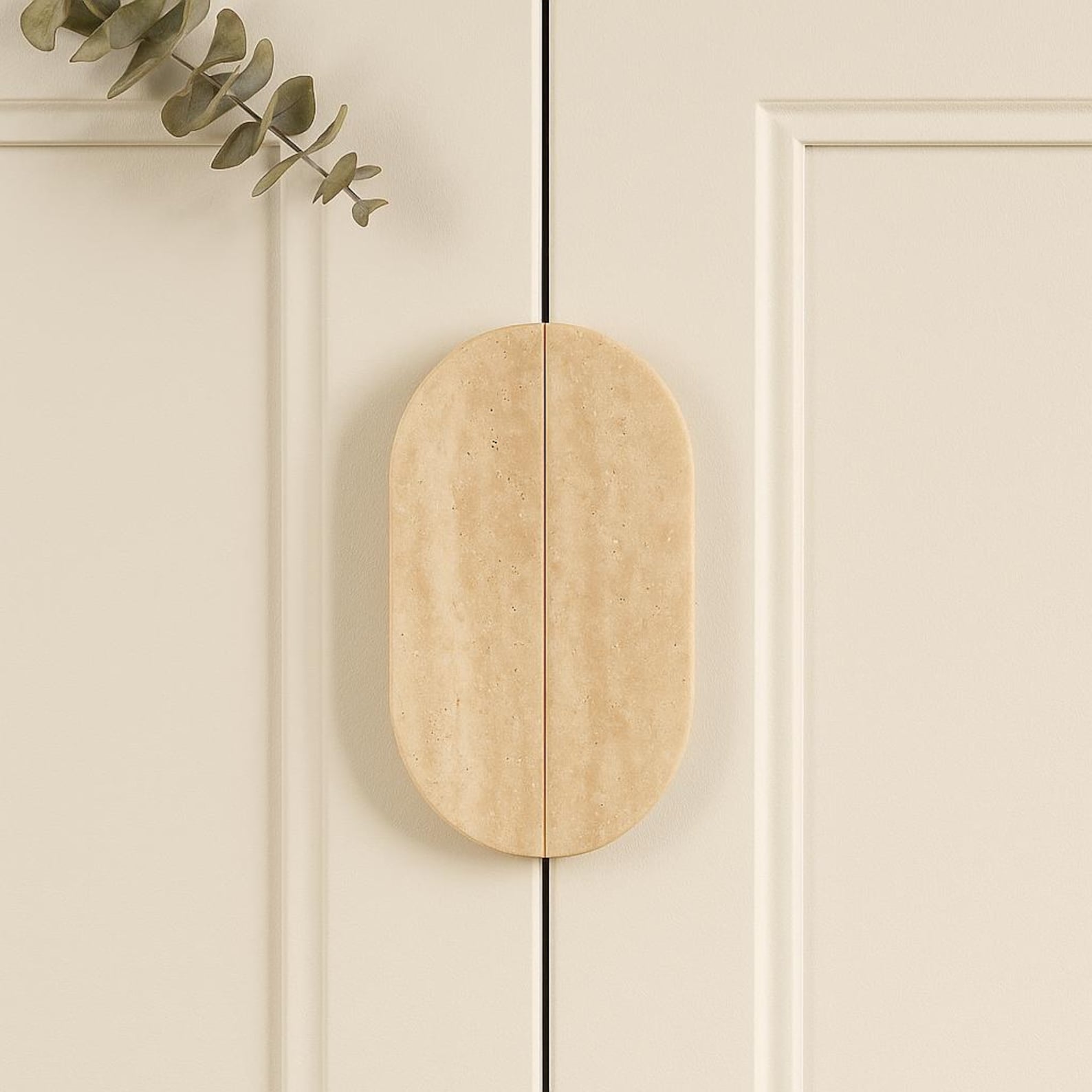 Long Travertine Oval Cabinets Pulls, Stone Pulls Handles,custom ...