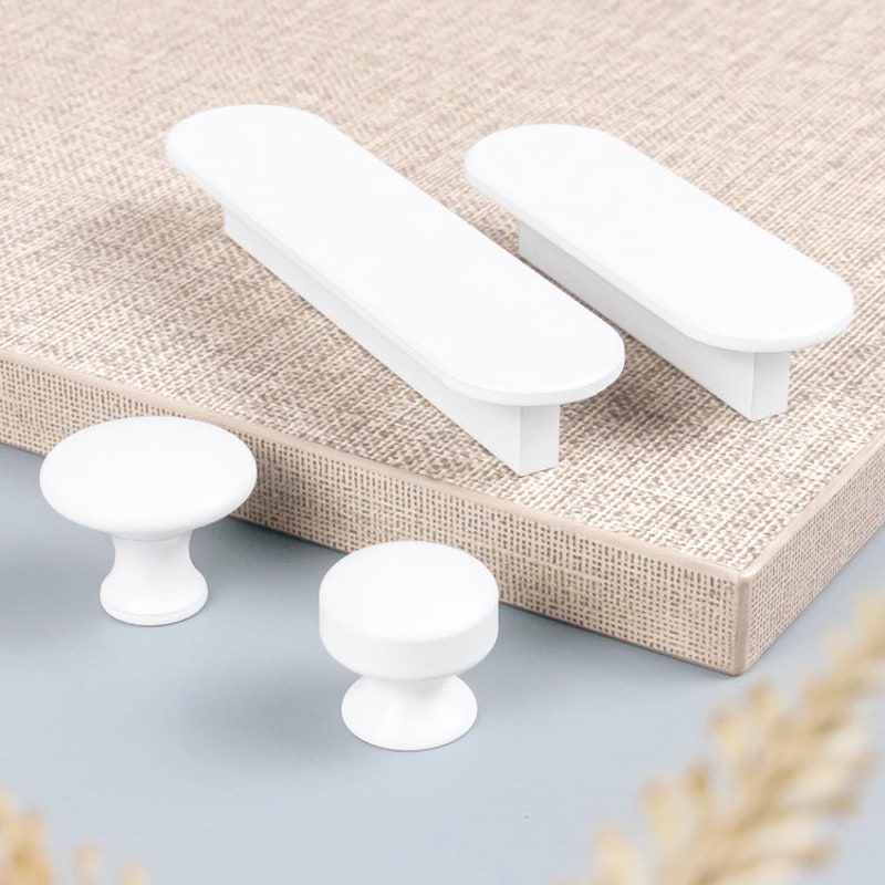 White Drawer Pulls - Etsy