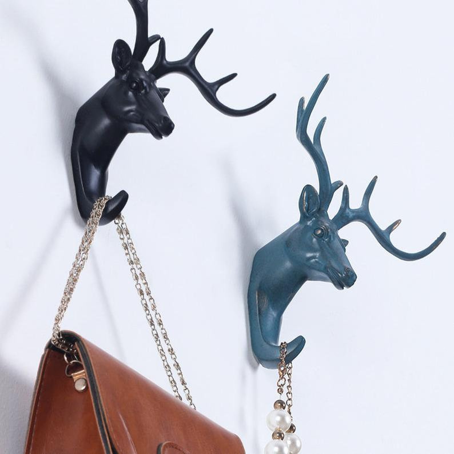 Modern Elk Wall Hanging Hooks Animal Decorative Wall Rack | Etsy