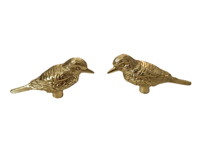 Brass Bird Knobs Nordic Style Bird Drawer Pulls Wardrobe Knob - Etsy