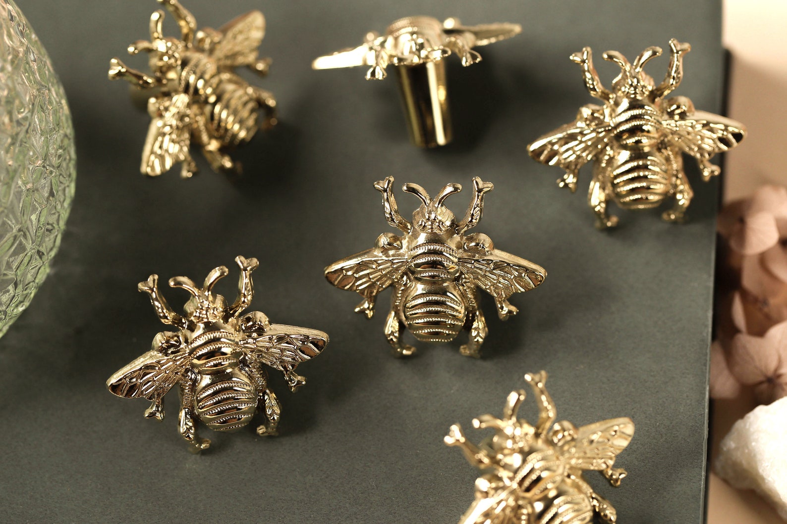 Brass Bee Knobs , Bumble Bee Drawer Pulls, Wardrobe Knob Cabinet Knobs Modern Drawer Knob ...