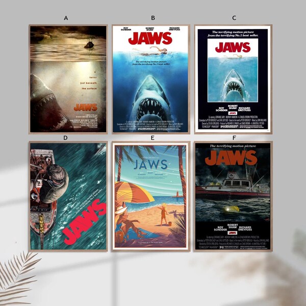 Jaws Canvas - Etsy