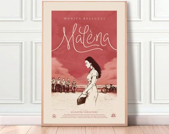 Monica Bellucci Print Malena 2000 Italian Actress Premium Quality Print ...