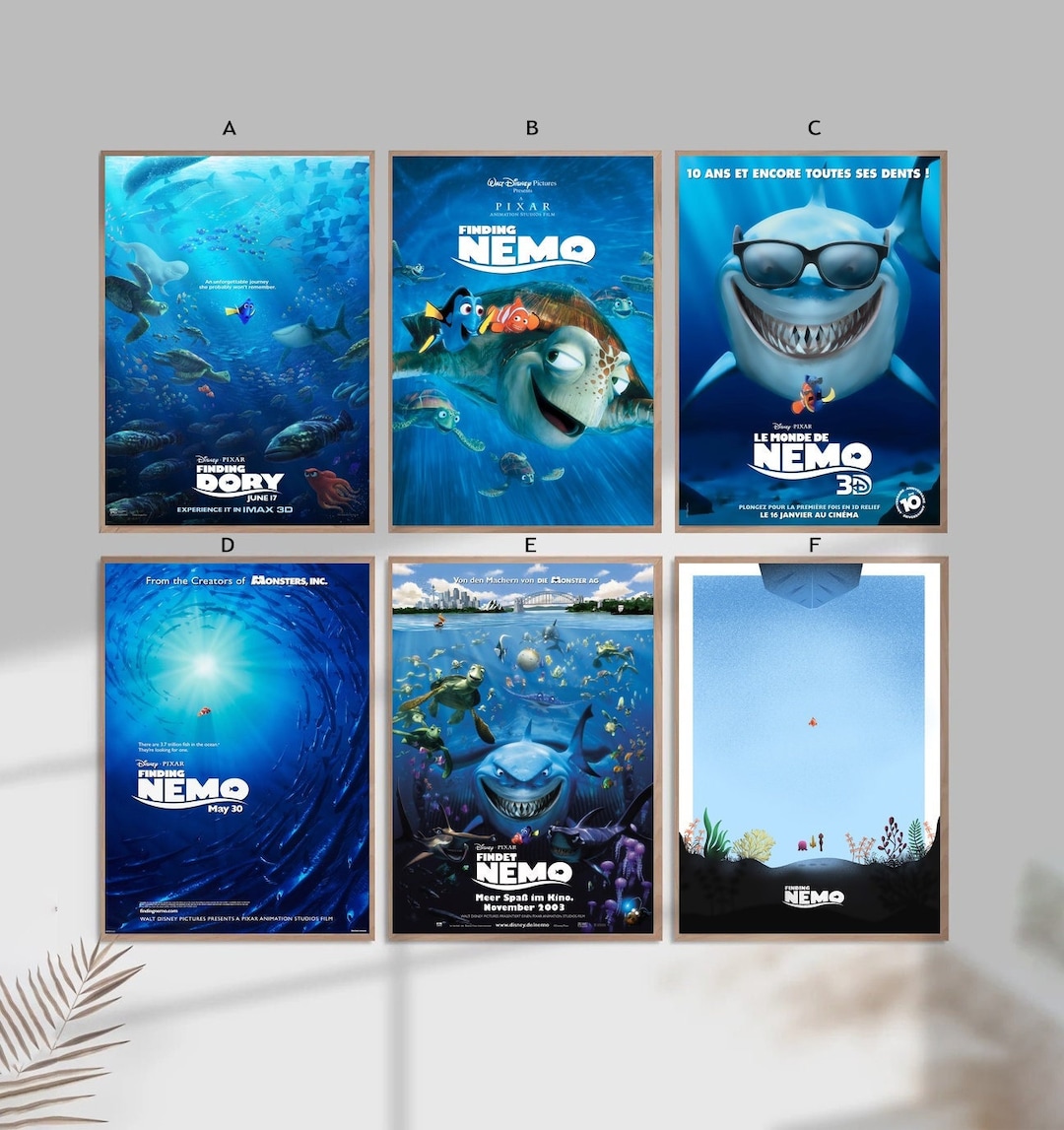 Finding Nemo Film Classic Movie Home Decor Canvas Poster Unframe-8x12''16x24''24x36'' - Etsy