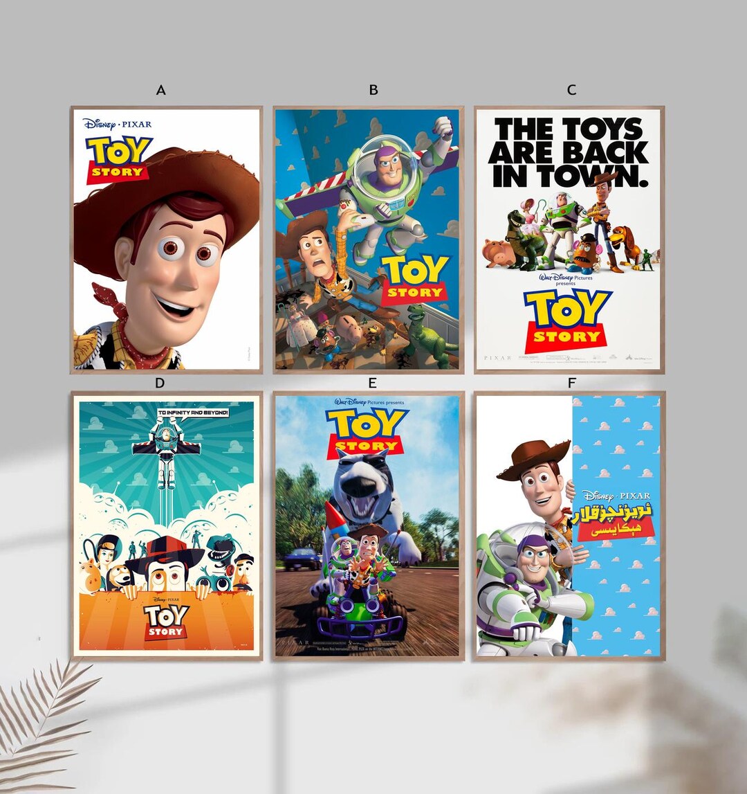 Toy Story 1995 Film Classic Movie Home Decor Canvas Poster Unframe-8x12 ...