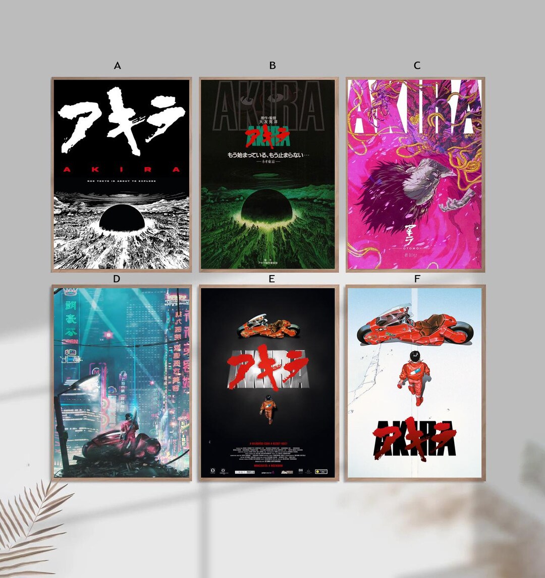 Akira Anime Film Classic Movie Home Decor Canvas Poster Unframe-8x12 ...