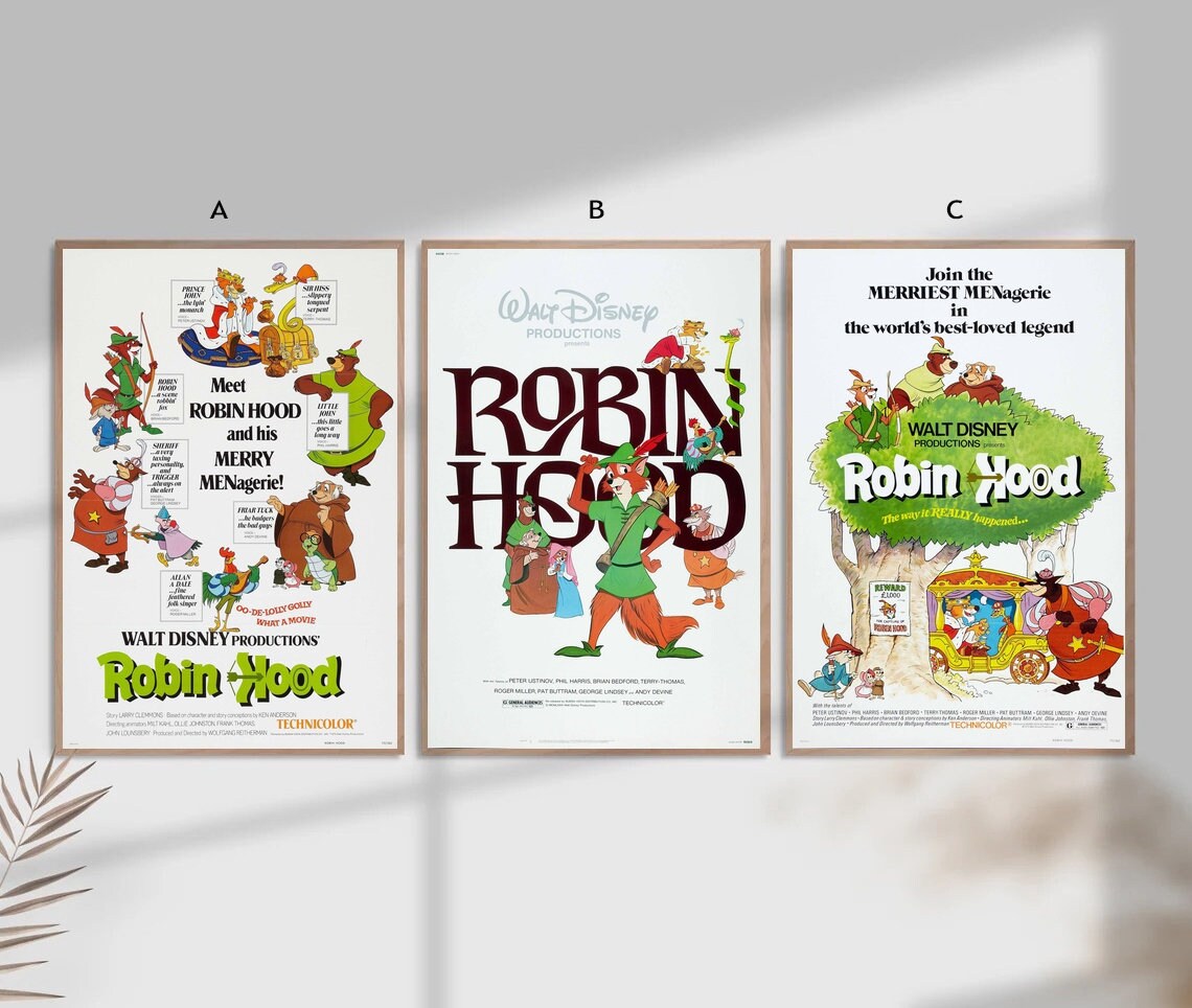Robin Hood Film Classic Movie Home Decor Canvas Poster - Etsy