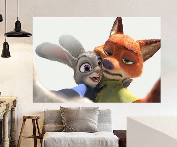 Zootopia Film Classic Movie Home Decor Canvas Poster - Etsy