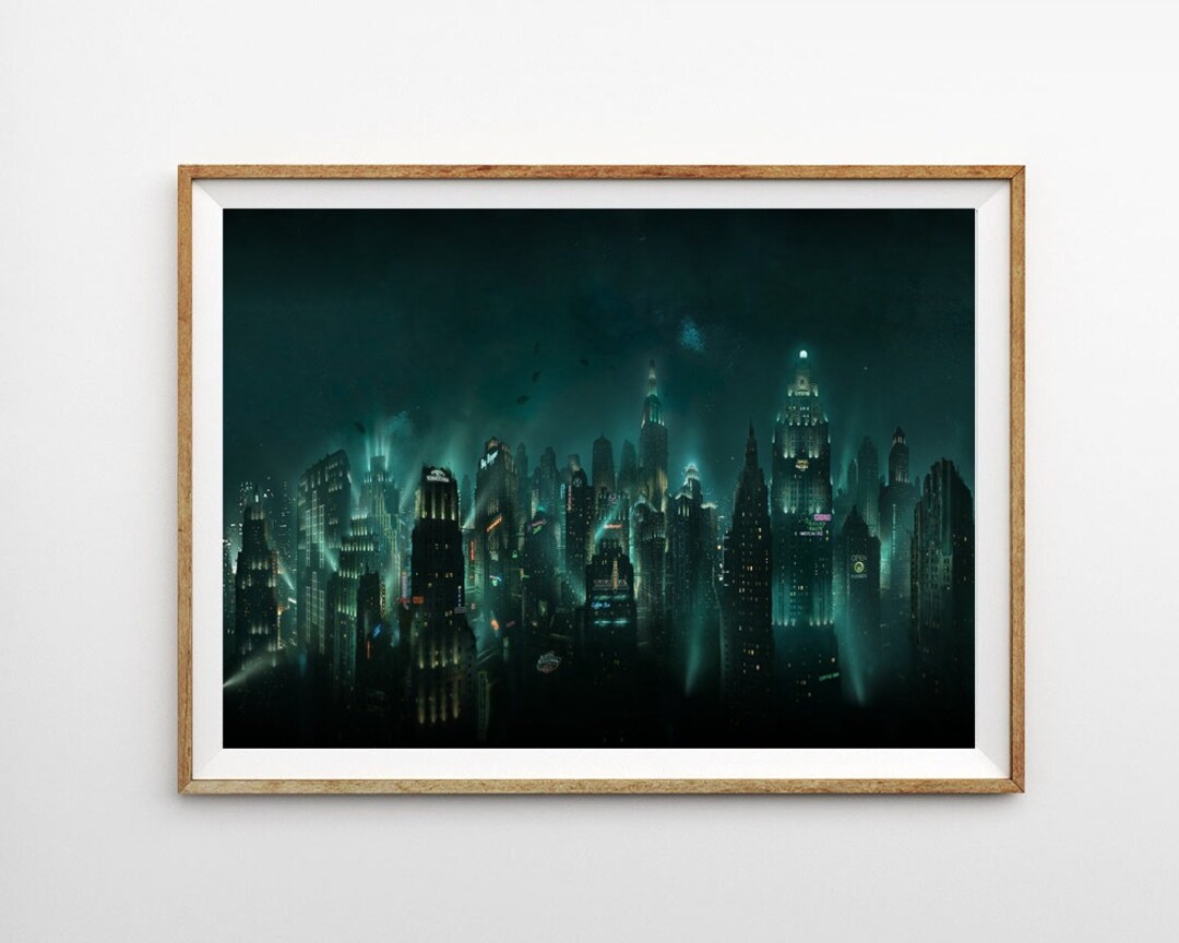 Bioshock Rapture Video Game Home Decor Canvas Poster Unframe-8x12 ...