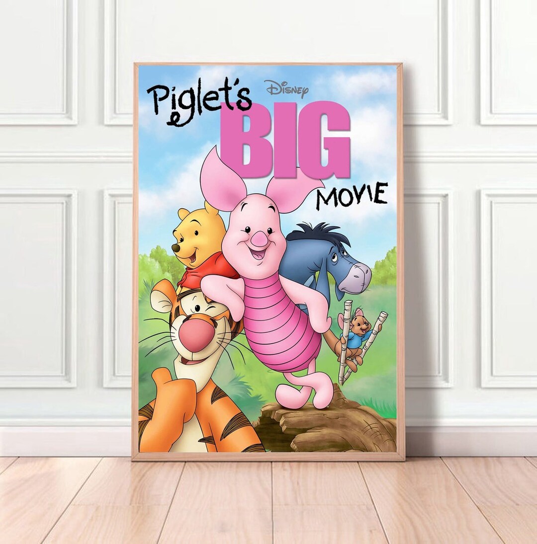 Piglet's Big Movie Film Classic Movie Home Decor Canvas Poster Unframe ...