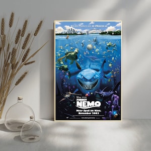 Finding Nemo Film Classic Movie Home Decor Canvas Poster Unframe-8x12 ...