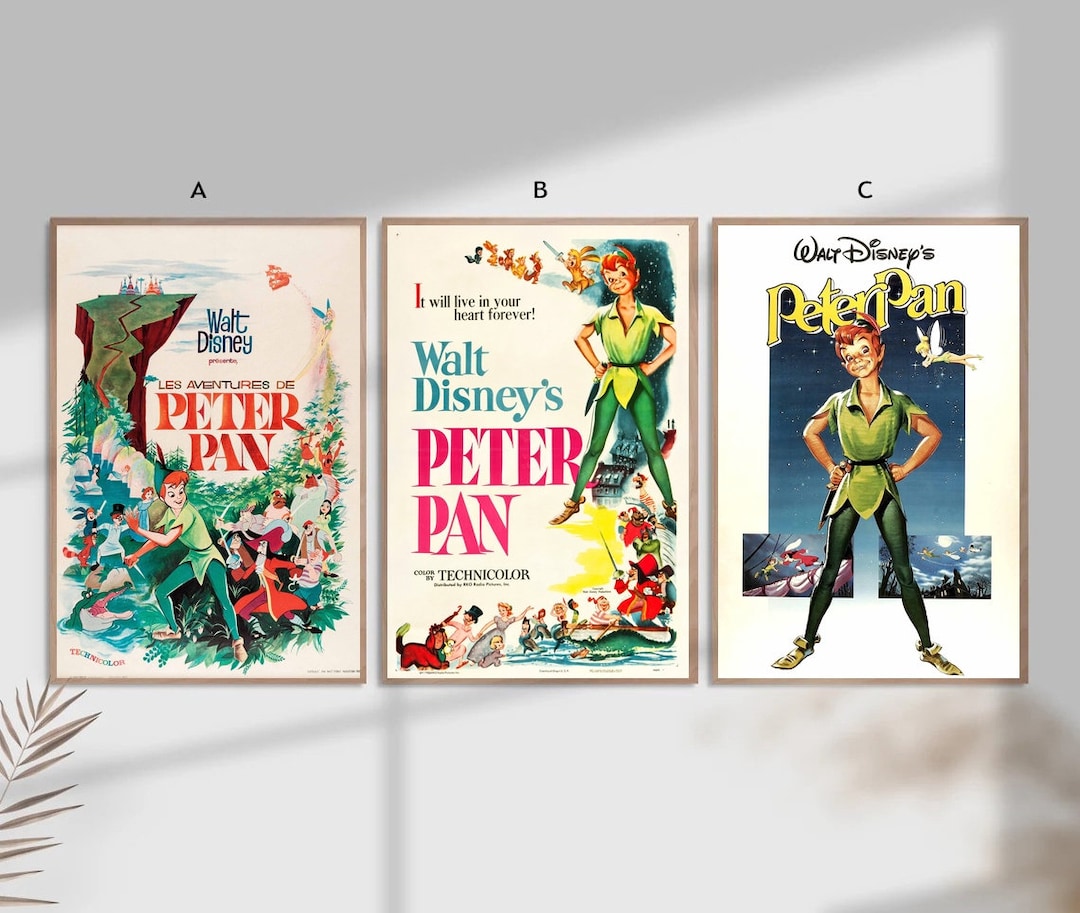 Peter Pan Classic Movie Home Decor Canvas Poster Unframe-8x12''16x24 ...