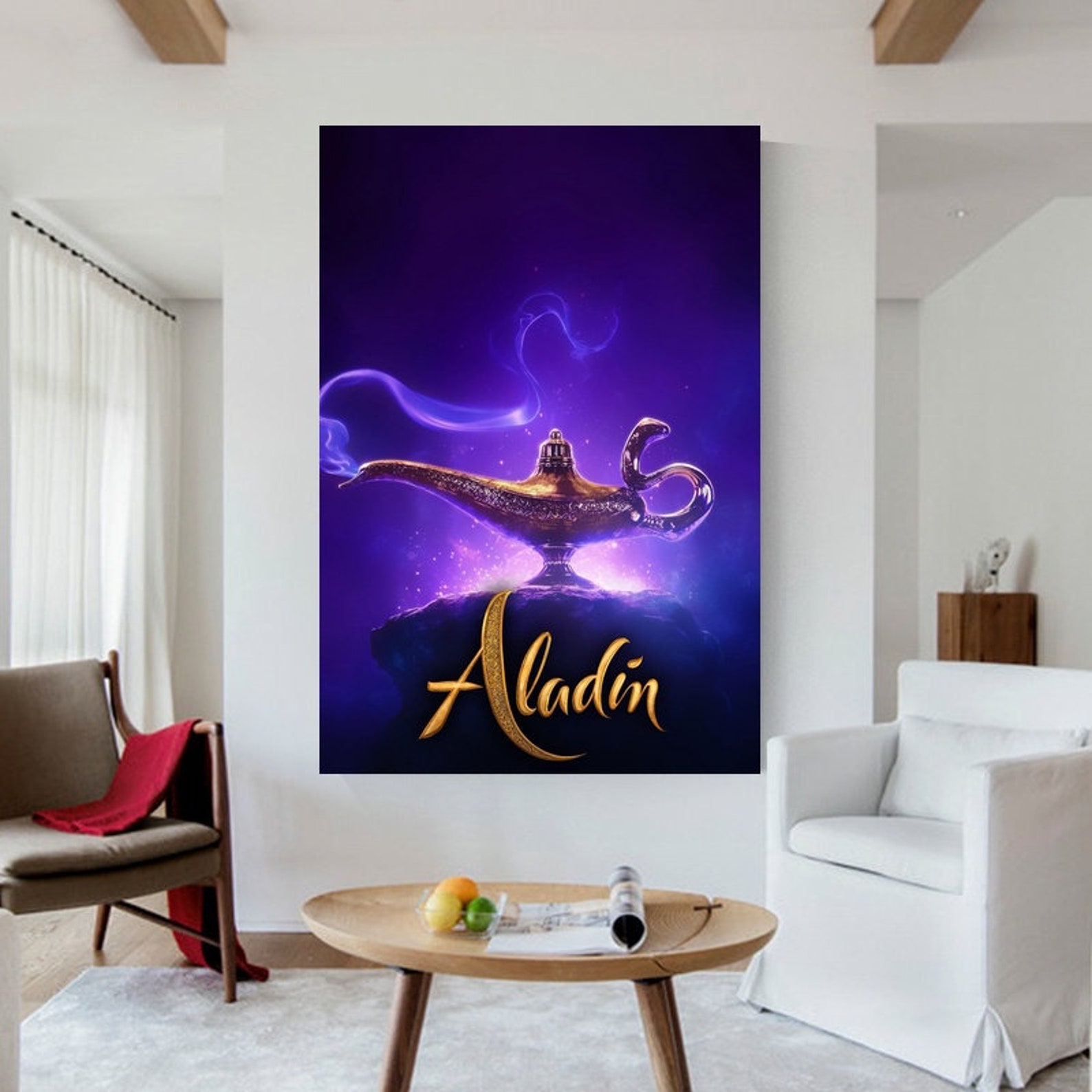 Aladdin film fans home decorate wall art postercanvas | Etsy