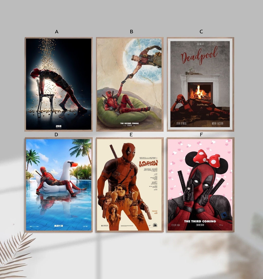 Deadpool Classic Movie Home Decor Canvas Poster Unframe-8x12''16x24 ...
