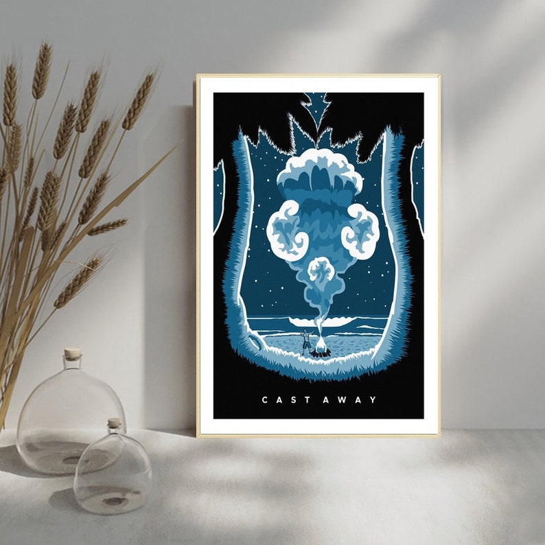 Cast Away Film Classic Movie Home Decor Canvas Poster - Etsy