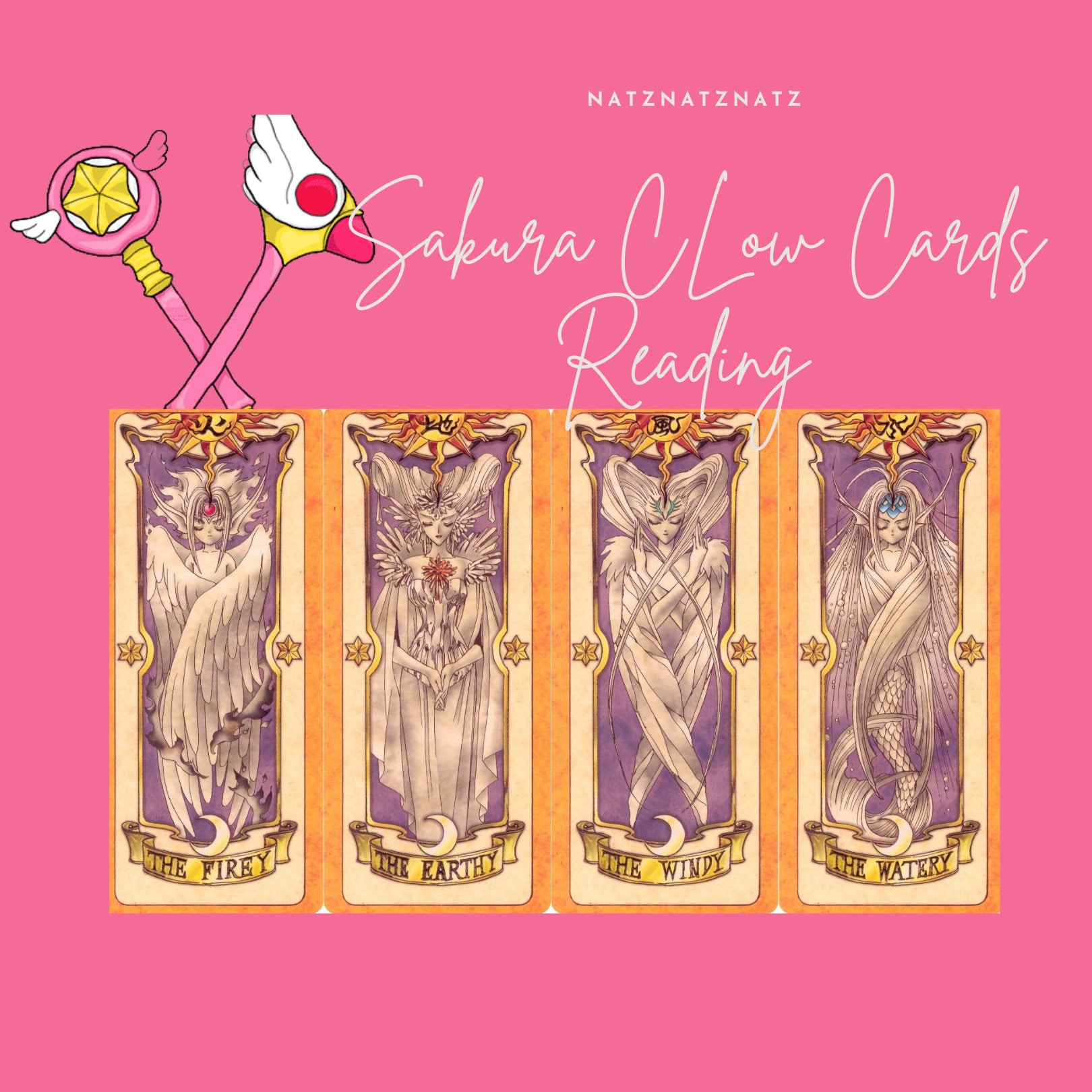 Sakura PINK CLOW Cards Reading ! - Etsy UK