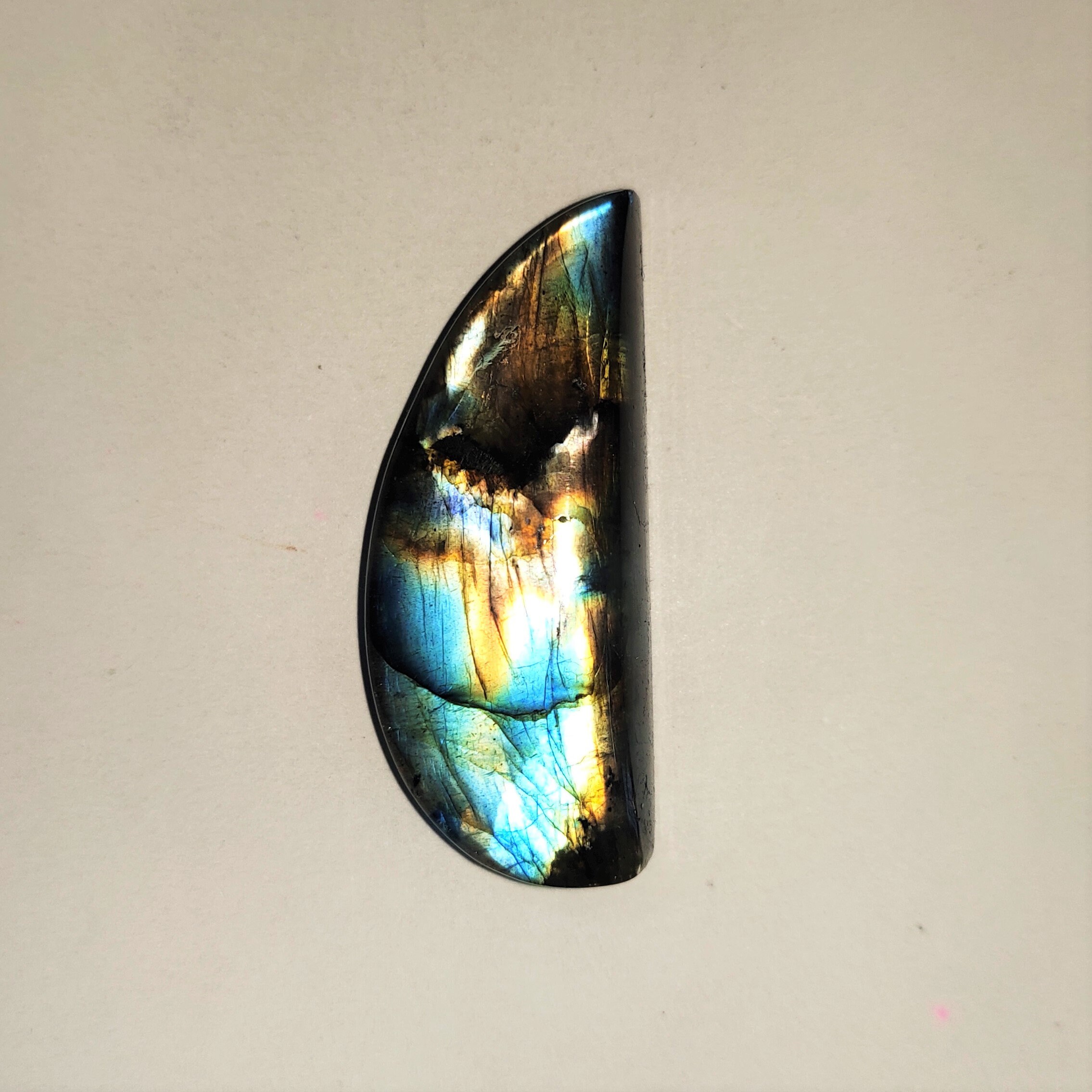 Natural Purple Fire Labradorite Gemstone Cabochon Rare | Etsy