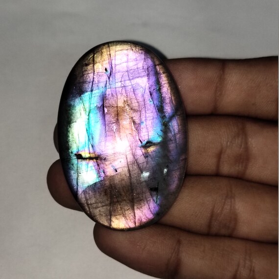 Gemstones Natural Purple Labradorite Cabochon Jewelry & Beauty etna.com.pe