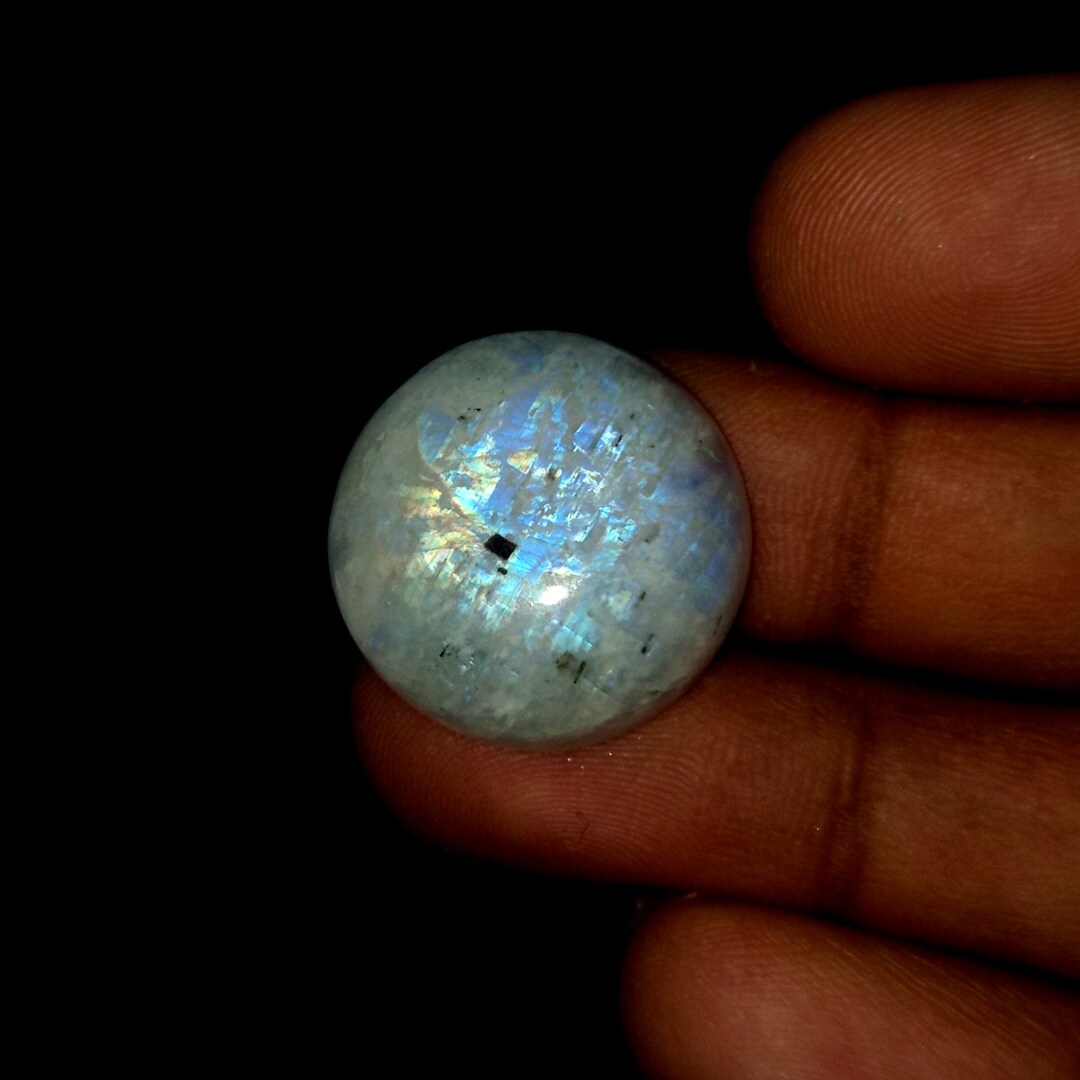 Amazing White Rainbow Moonstone Cabochon Gemstone Top Grade Quality ...