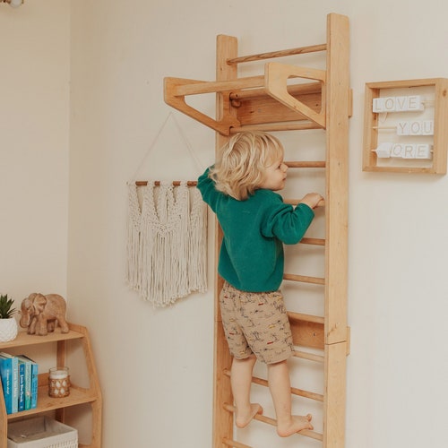 Swedish Ladder Gym Climbing Ladder Montessori Climber - Etsy
