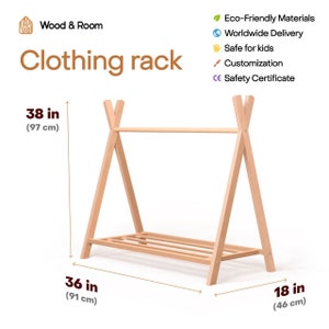 Newborn Baby Wardrobe Organizer: Clothing Rack, Shelves, and Hangers ...