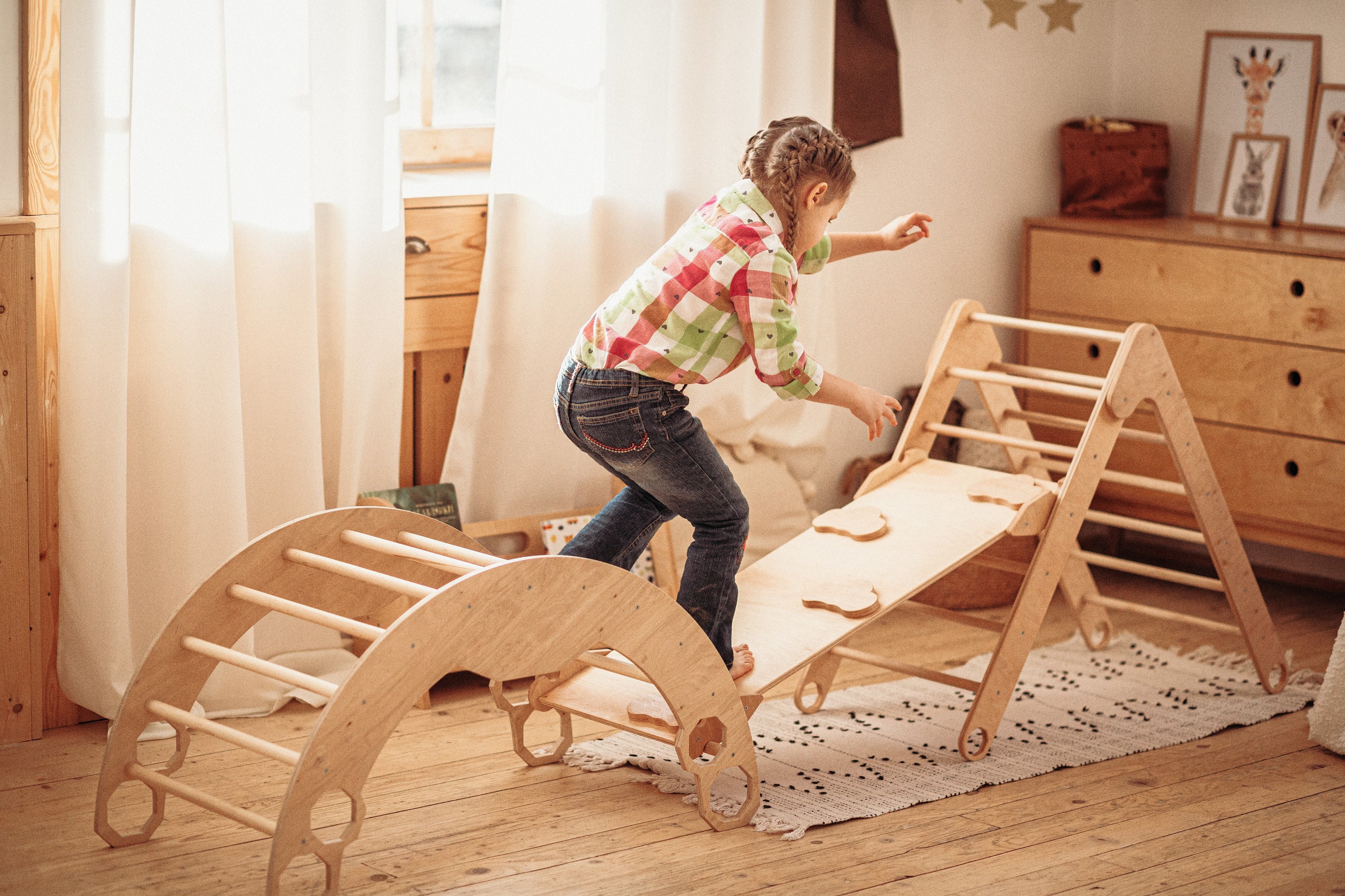 Montessori climber: Foldable Triangle Arch Climbing | Etsy
