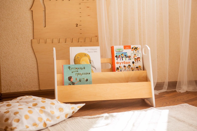 Small Book Shelf for Toddlers Kids Bookshelf Boho Furniture | Etsy
