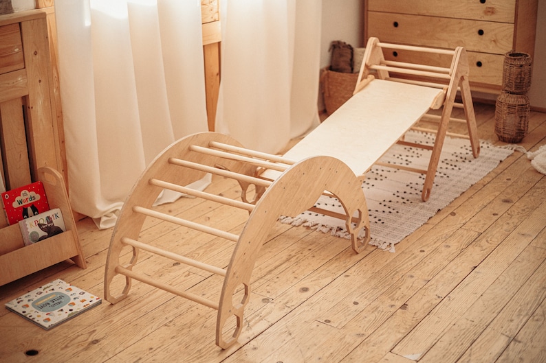 Set of 3 Items: Large Climbing Triangle Large Arch Slide | Etsy