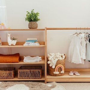 Storage Furniture for Toddler Playroom, Montessori Cubby, Baby Clothing ...