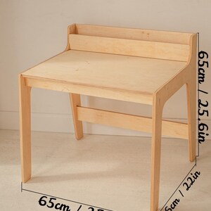 Kids Study Desk Set With Bookshelf and Chair - Preschool Learning Table ...