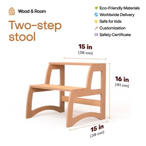 Baby Step Stool, Chairs for Littles, Kids Double Stool, Potty Training ...