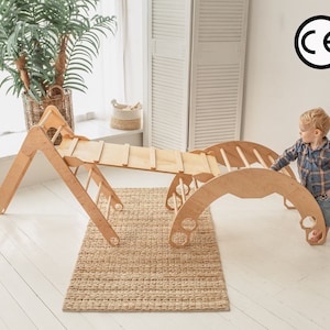 Climbing Set of 3 Items Arch Foldable Triangle Ramp - Etsy