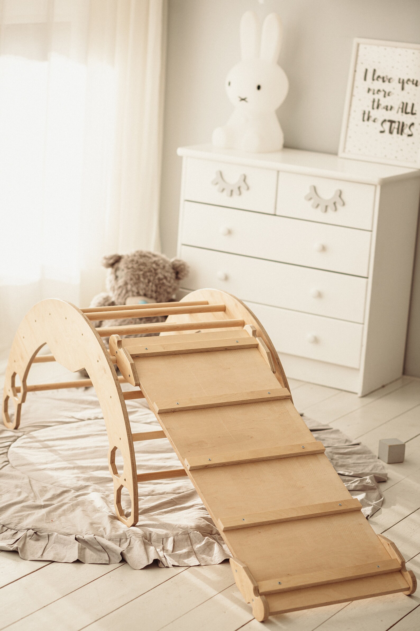 Montessori Set Foldable Triangle Climbing Arch Ramp With | Etsy